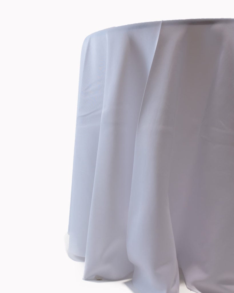 White - Polyester Table Linen - Party Rentals Delivered