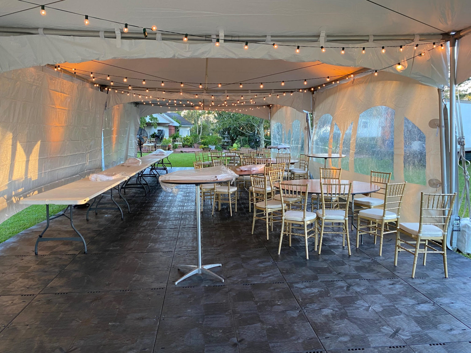 Party Rentals Delivered - Tent Flooring - $1.50 per sq ft